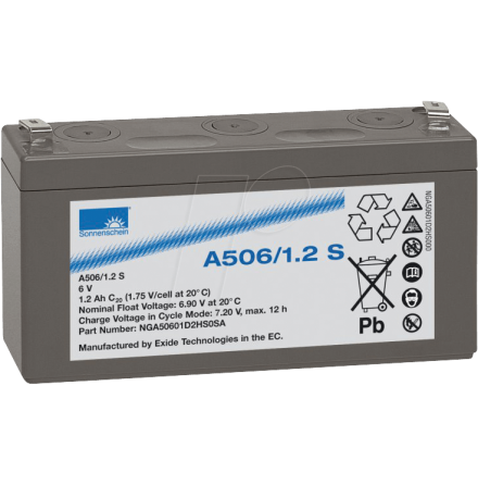 Gelbatteri 12V 120 Ah Sonnenschein GF12105V. LxBxH: 345x174x283mm ...