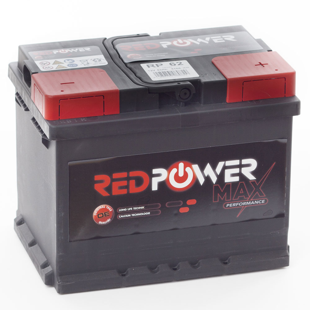 RED POWER 62 AH 480 CCA - batteriexpressen